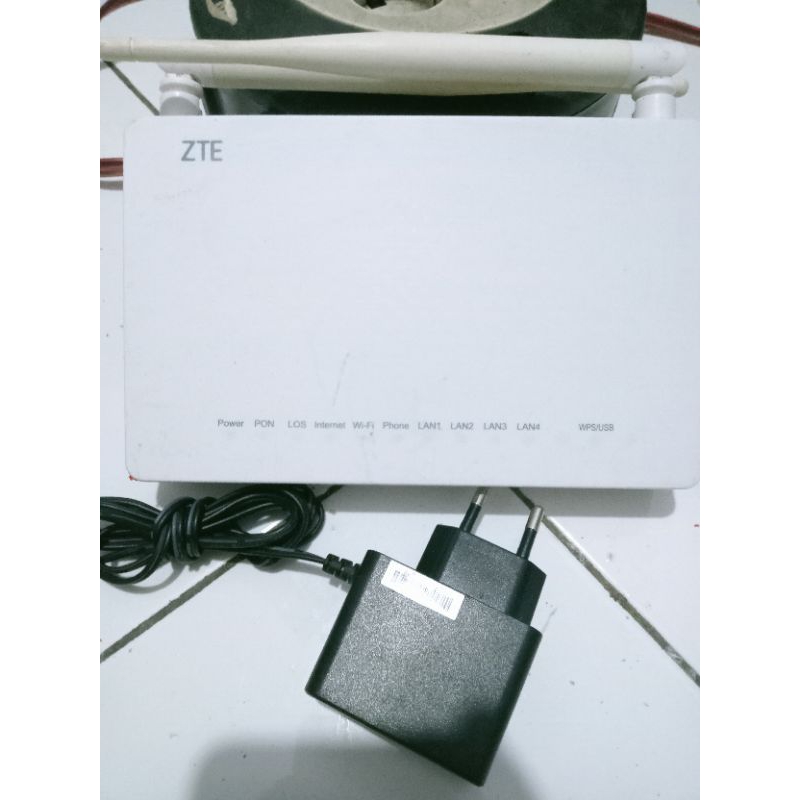 Jual Router zte f609 v2 port biru + adaptor | Shopee Indonesia