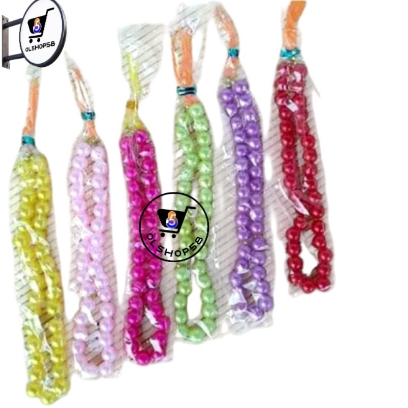Jual ( isi 100pcs ) Tasbih mutiara mini kemasan plastik | Shopee Indonesia
