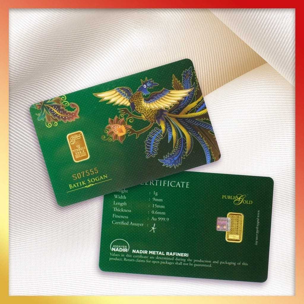 Jual Logam Mulia Public Gold Batik Sogan 1 gram (Malaysia Gold ...