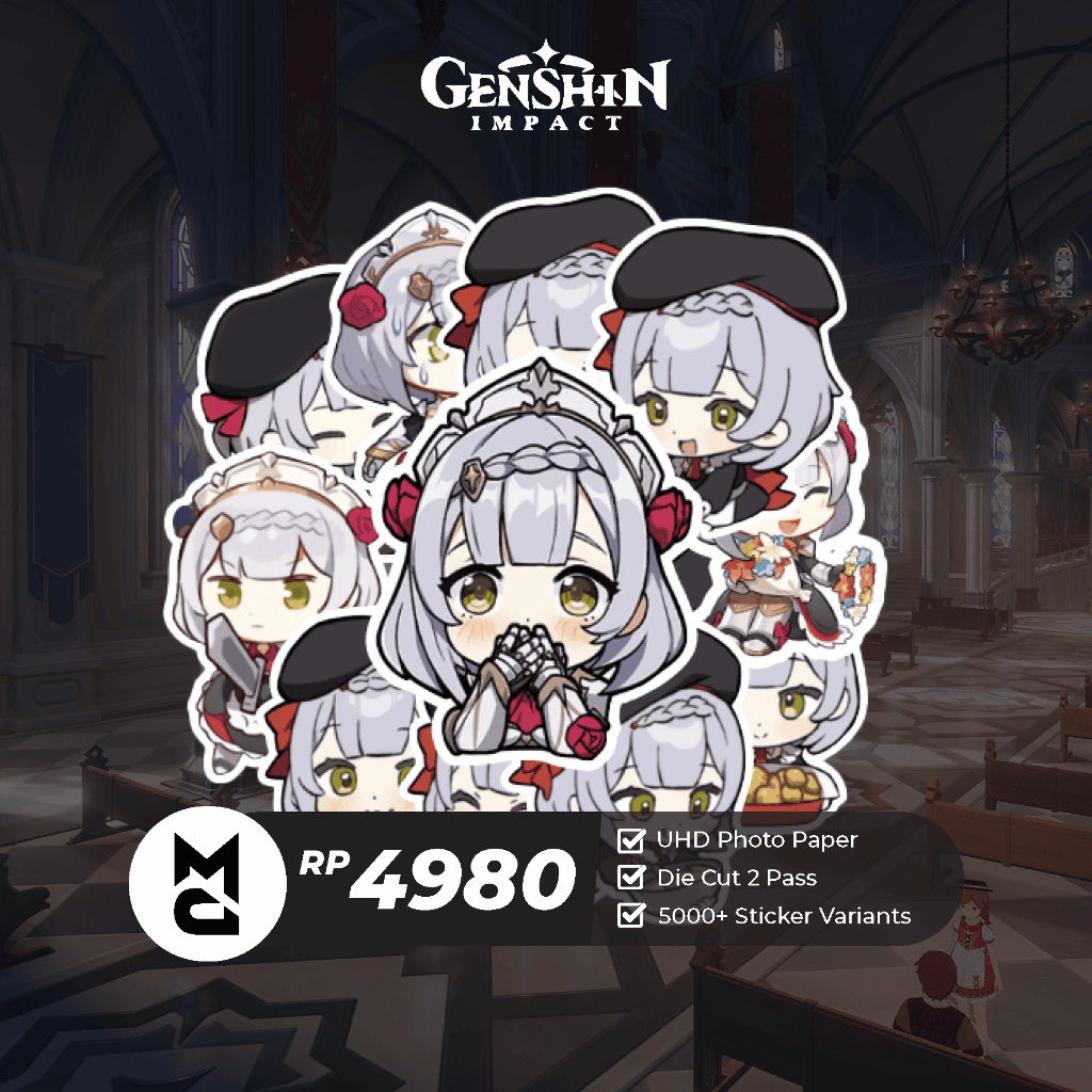 Jual Sticker Genshin Impact Noelle Sticker Anime Aesthetic Lucu Sticker ...