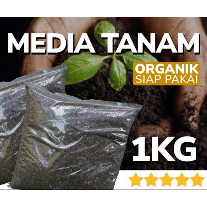 Jual Media Tanam Siap Pakai Kemasan 1 Kilo | Beli 5 Bonus 500 Gram ...