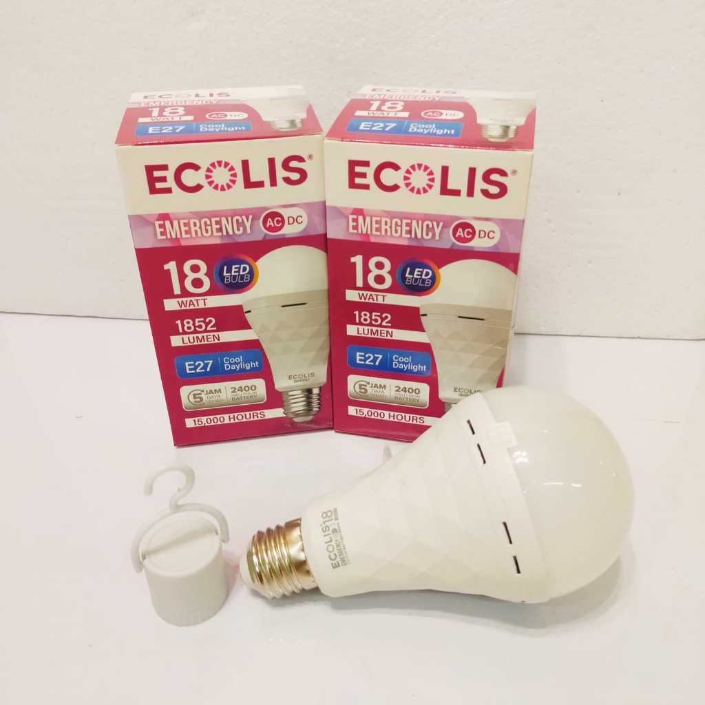 Jual Bohlam Led Emergency / Magic Lamp 18w ECOLIS by Visicom | Shopee ...