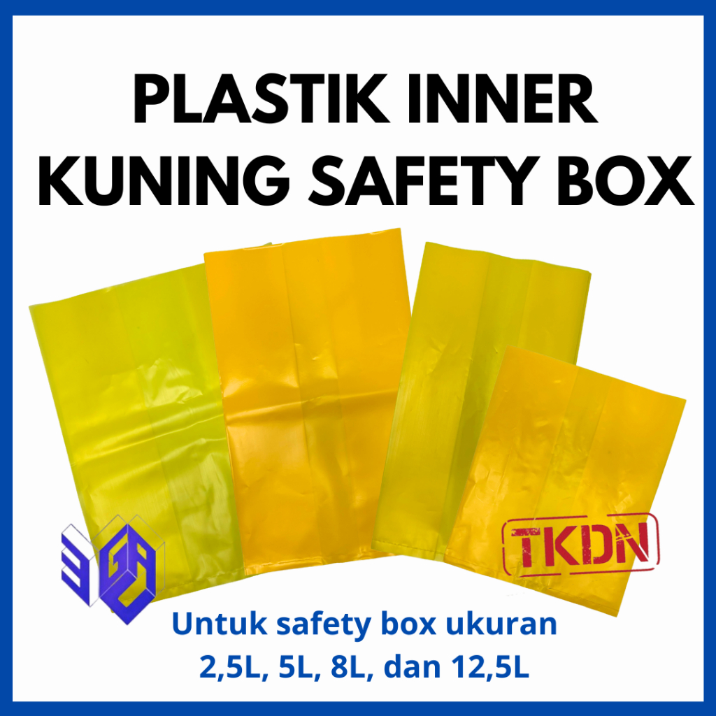 Jual Plastik Inner Safety Box Warna Kuning Limbah Medis Ukuran 2.5 - 5 ...