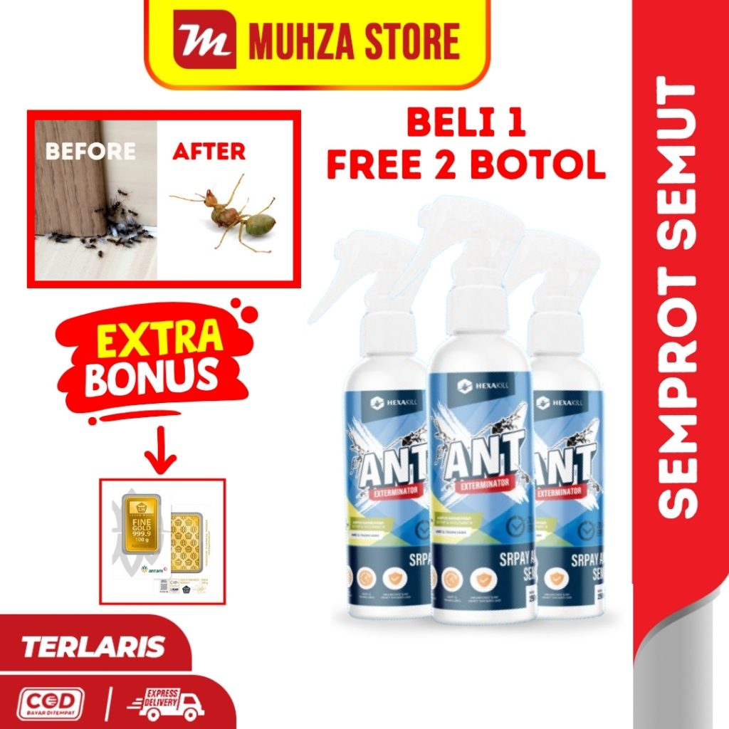 Jual ( BELI 1 GRATIS 2 ) Spray Semprotan HEXAKILL Anti Semut Dapur ...