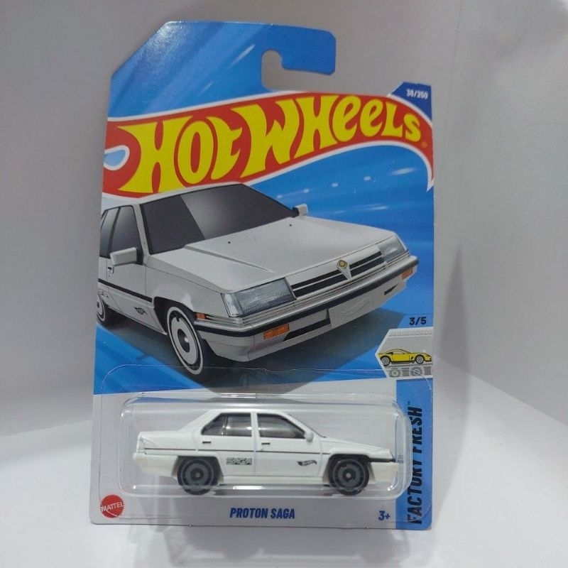 Jual HOT WHEELS PROTON SAGA PUTIH LOT E2025 | Shopee Indonesia