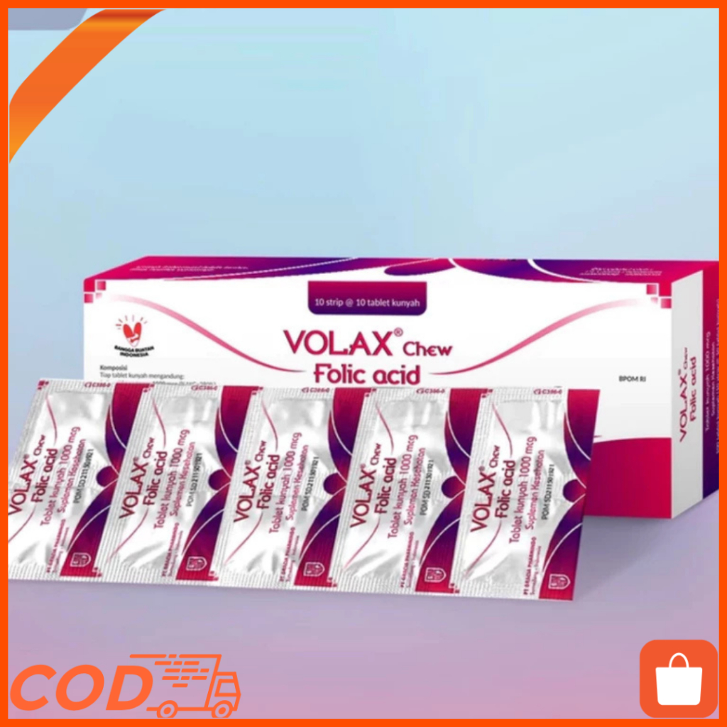 Jual SUPLEMEN HISAP VOLAX CHEW 1000 MCG Strip Isi 10 Tablet | Shopee ...