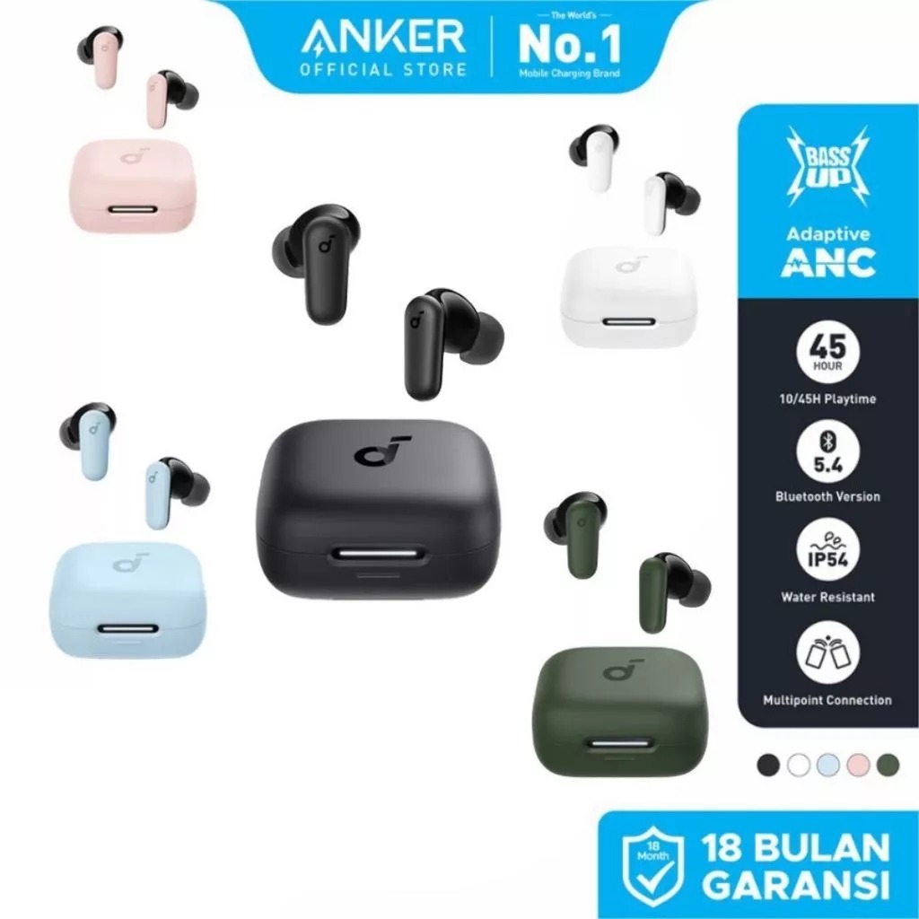 Jual Anker Soundcore R50i NC Adaptive Noise Cancelling ANC TWS - A3959 ...