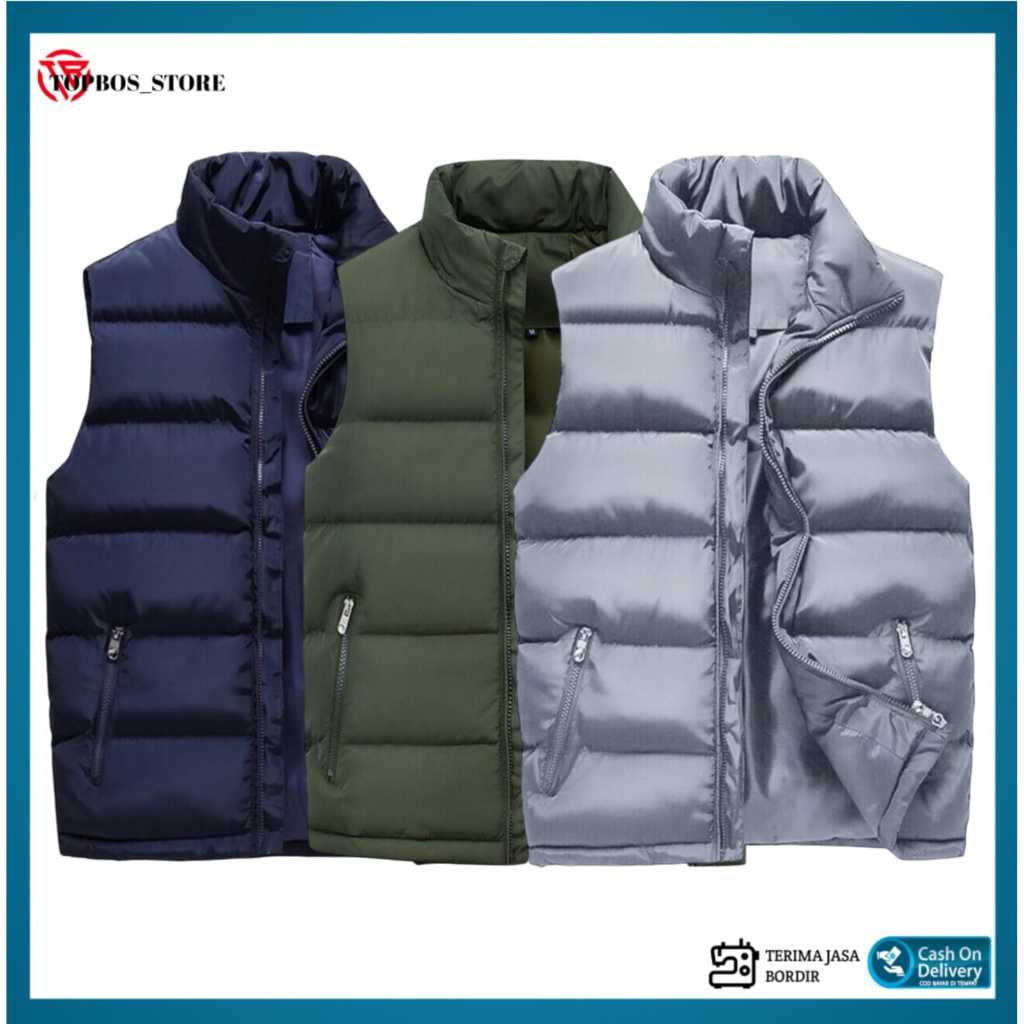 Jual Rompi Parasut Puffer - Rompi Gelembung Tahan Angin - Rompi Musim ...