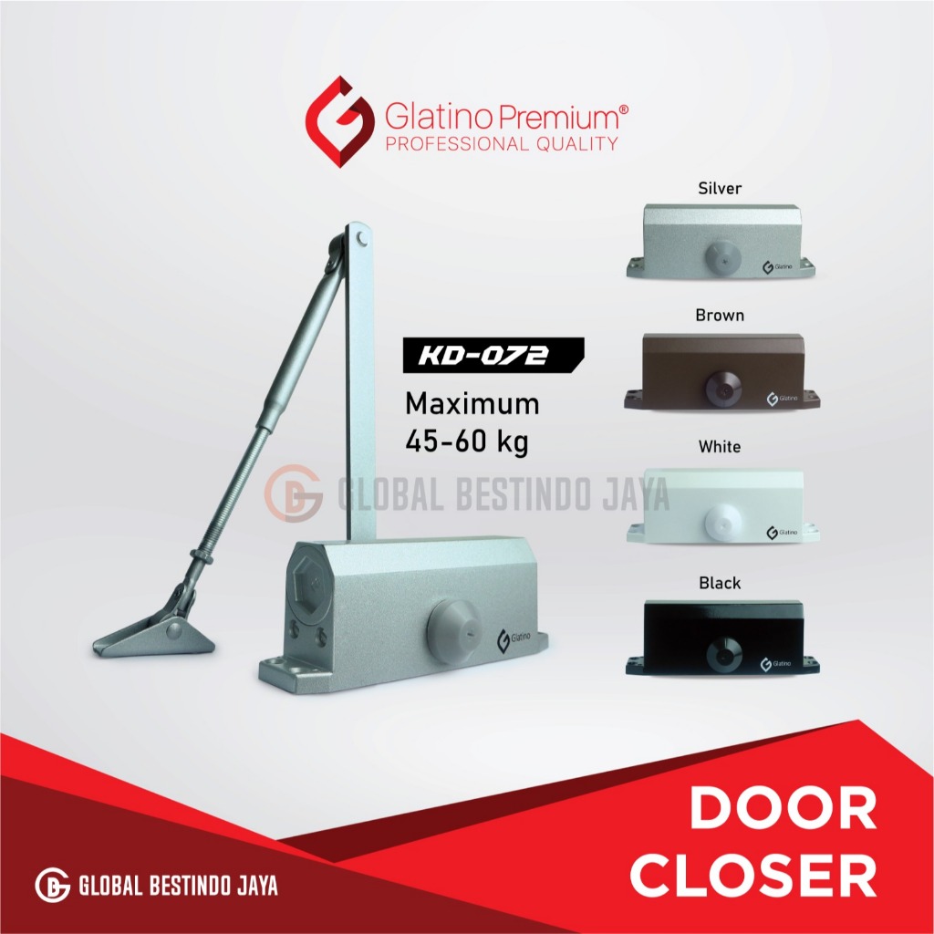 Jual Glatino - Door Closer Penahan Pintu Otomatis Material Aluminium ...