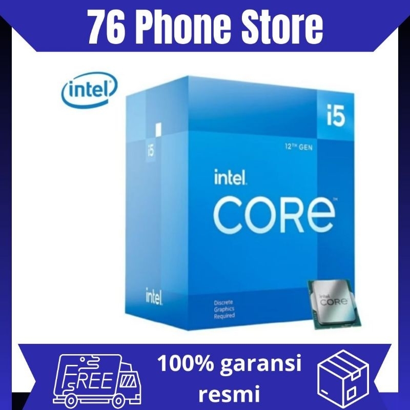 Jual Intel Core i5 12400F 2.5 GHz 6 Core 12 Threads Alder Lake - LGA1700 ORIGINAL | Shopee Indonesia