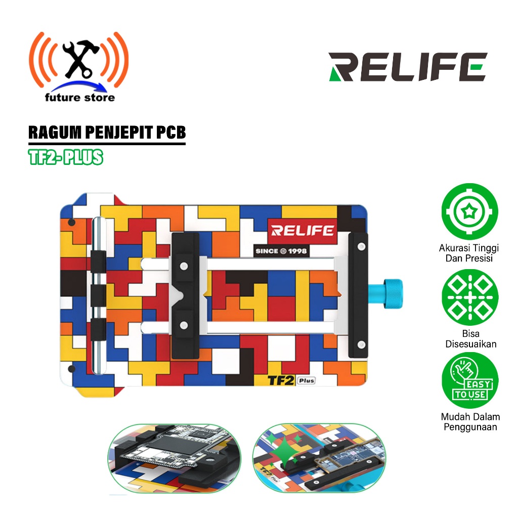 Jual RELIFE TF2 PLUS PCB HOLDER ( TETRIS ) - RAGUM HOLDER PCB ...
