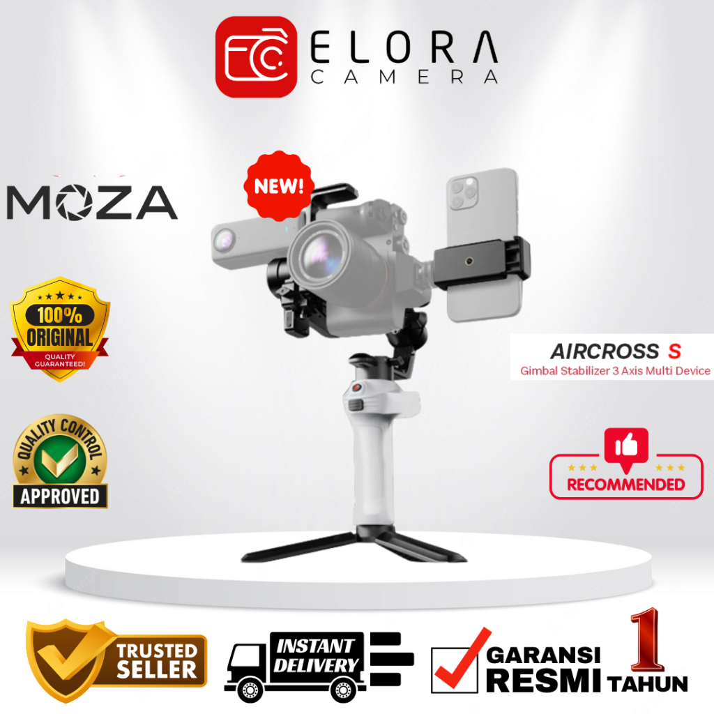 Jual MOZA AirCross S / MOZA Air Cross S Gimbal Stabilizer 3 Axis Handheld for Mobile Phone DSLR ...