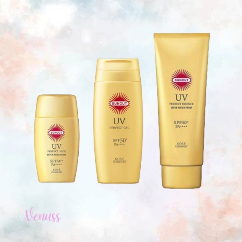 Jual Kose Suncut UV Perfect Milk SPF 50+ PA++++ 50ml | Kose Suncut UV Perfect Essence SPF 50+ PA ...