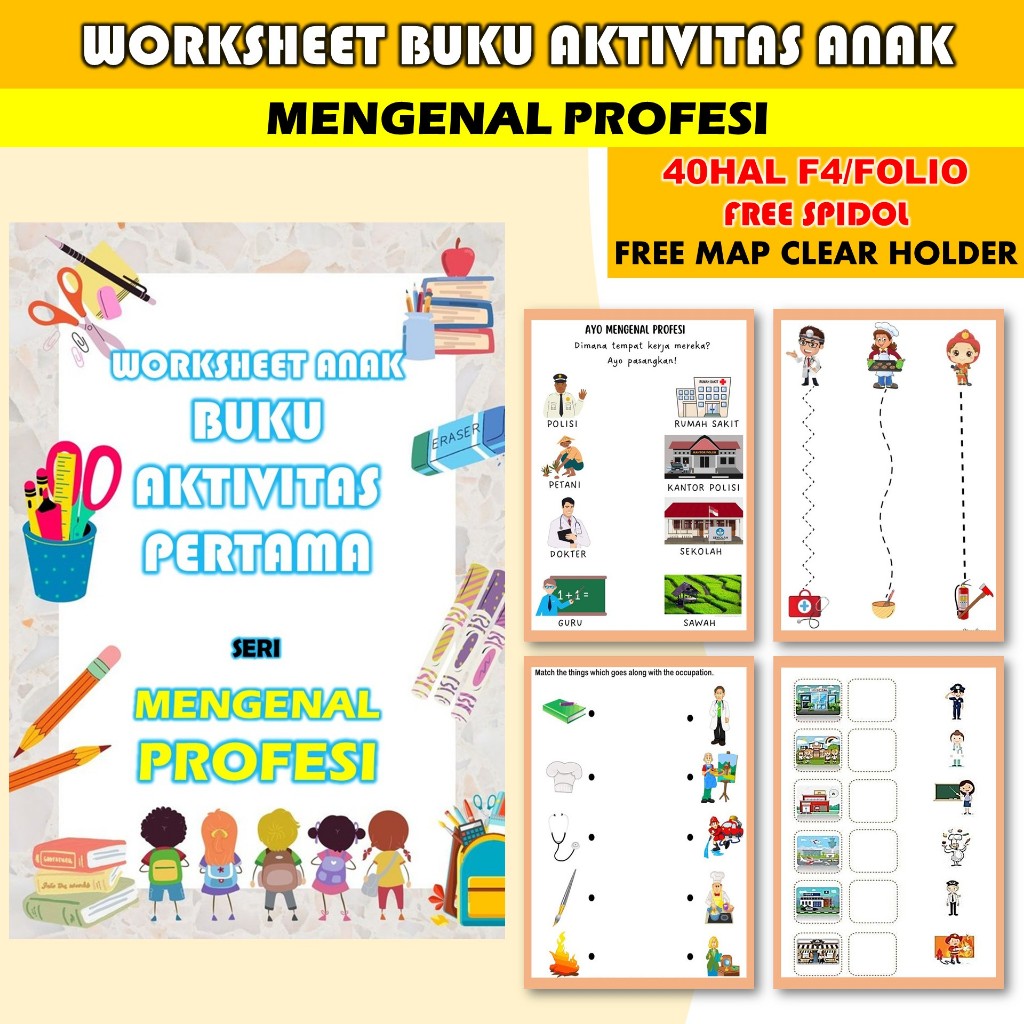 Jual Buku Anak Seri Mengenal Profesi - Buku Belajar Anak Seri Mengenal ...