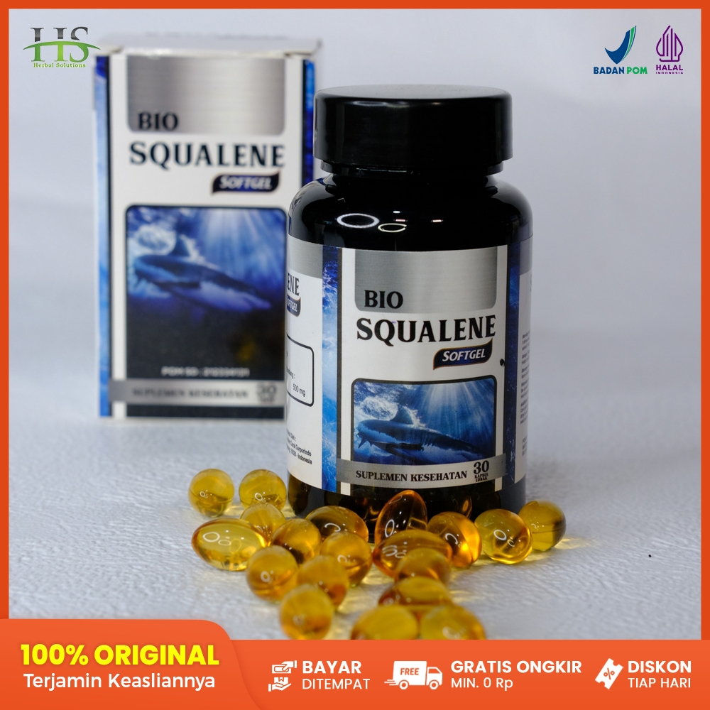 Jual BIO SQUALENE SOFTGEL - SHARK LIVER OIL - SUPLEMEN MINYAK IKAN HIU ...