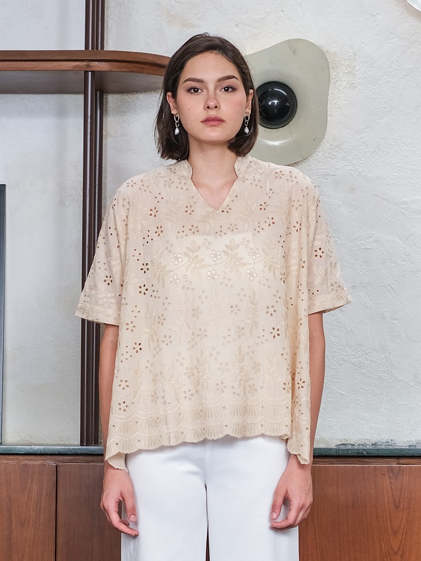 Jual Asiro Umira Blouse Atasan Wanita Linen | Shopee Indonesia