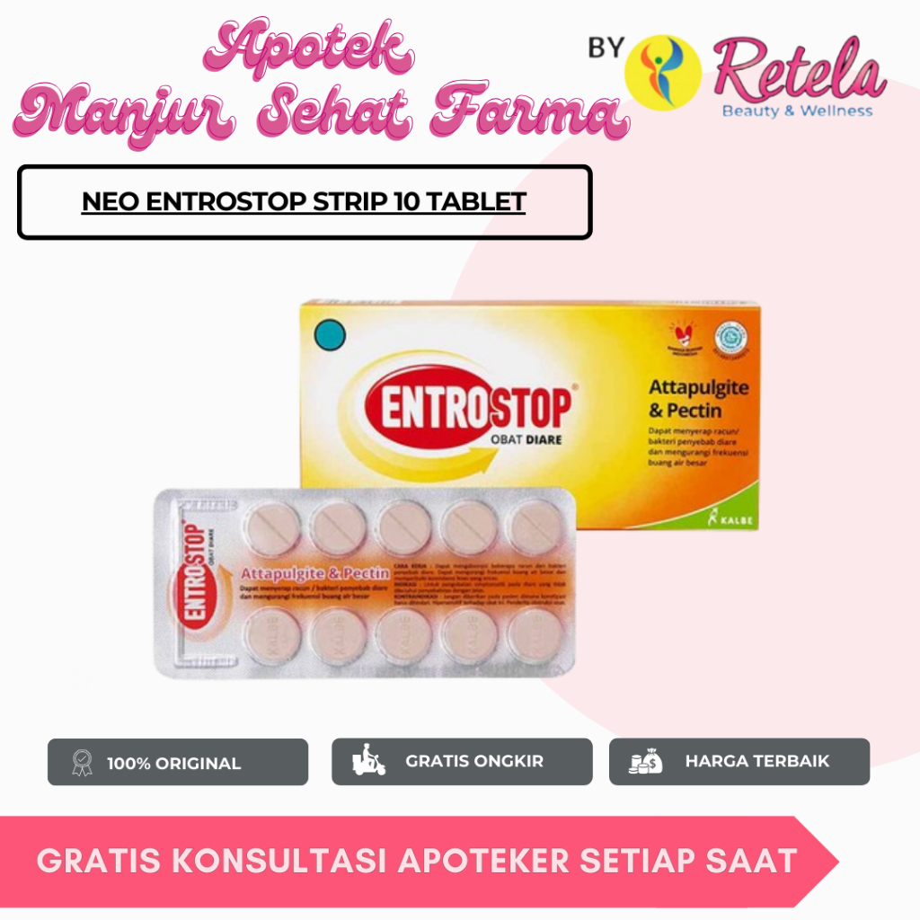 Jual NEO ENTROSTOP STRIP 10 TABLET / OBAT DIARE | Shopee Indonesia