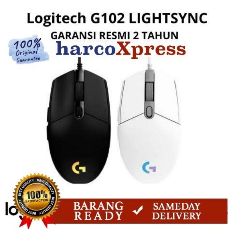 Jual Mouse Logitech G102 v2 lightsync RGB original resmi | Shopee Indonesia