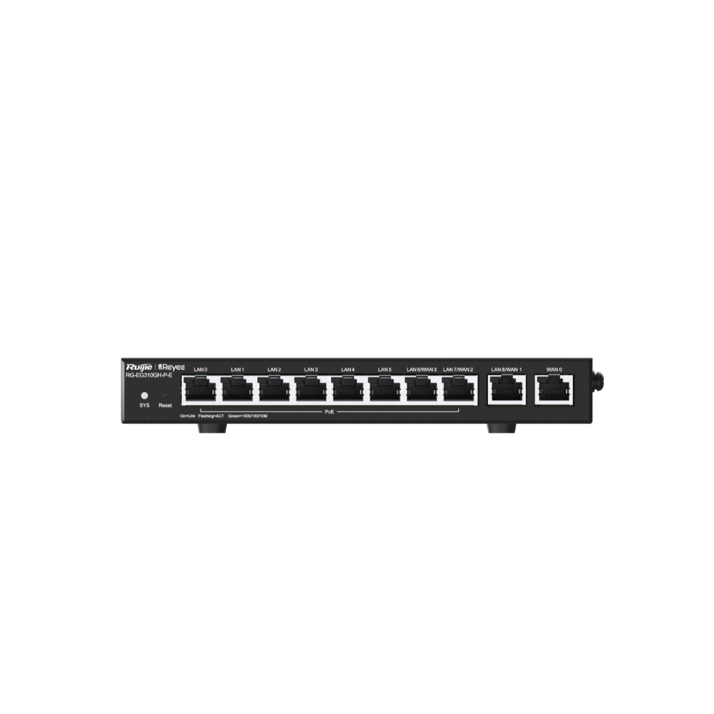 Jual Ruijie RG-EG310GH-P-E, Reyee10-Port High-Performance Cloud Managed PoE Office Router ...