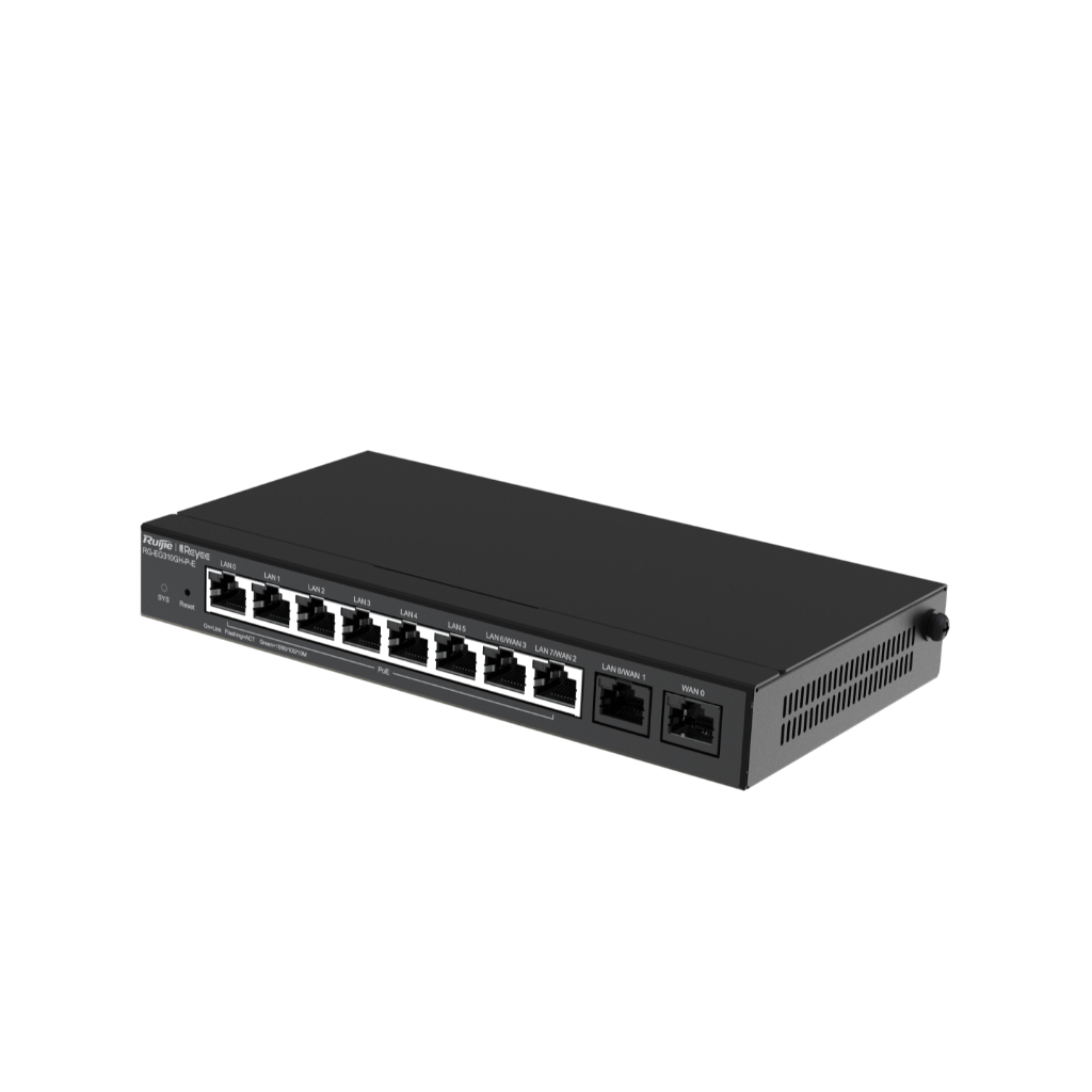 Jual Ruijie RG-EG310GH-P-E, Reyee10-Port High-Performance Cloud Managed PoE Office Router ...