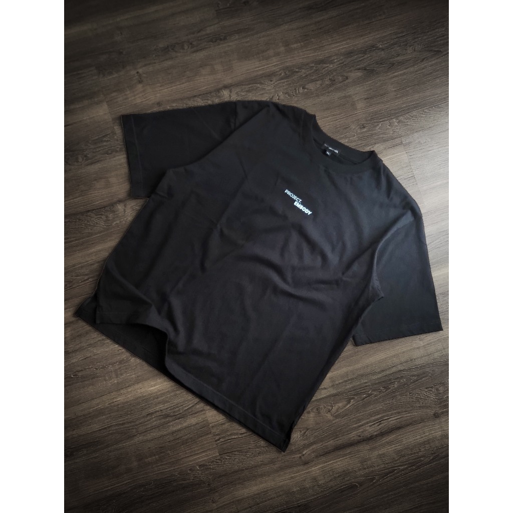 Jual Project Embody Classic Oversized Tee (Cream/Black) | Shopee Indonesia