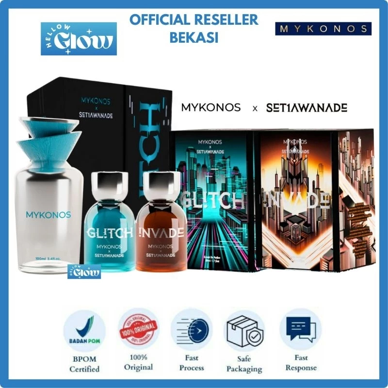 Jual Mykonos Glitch Invade X Setiawan Ade 50 & 100 ML Extrait De ...