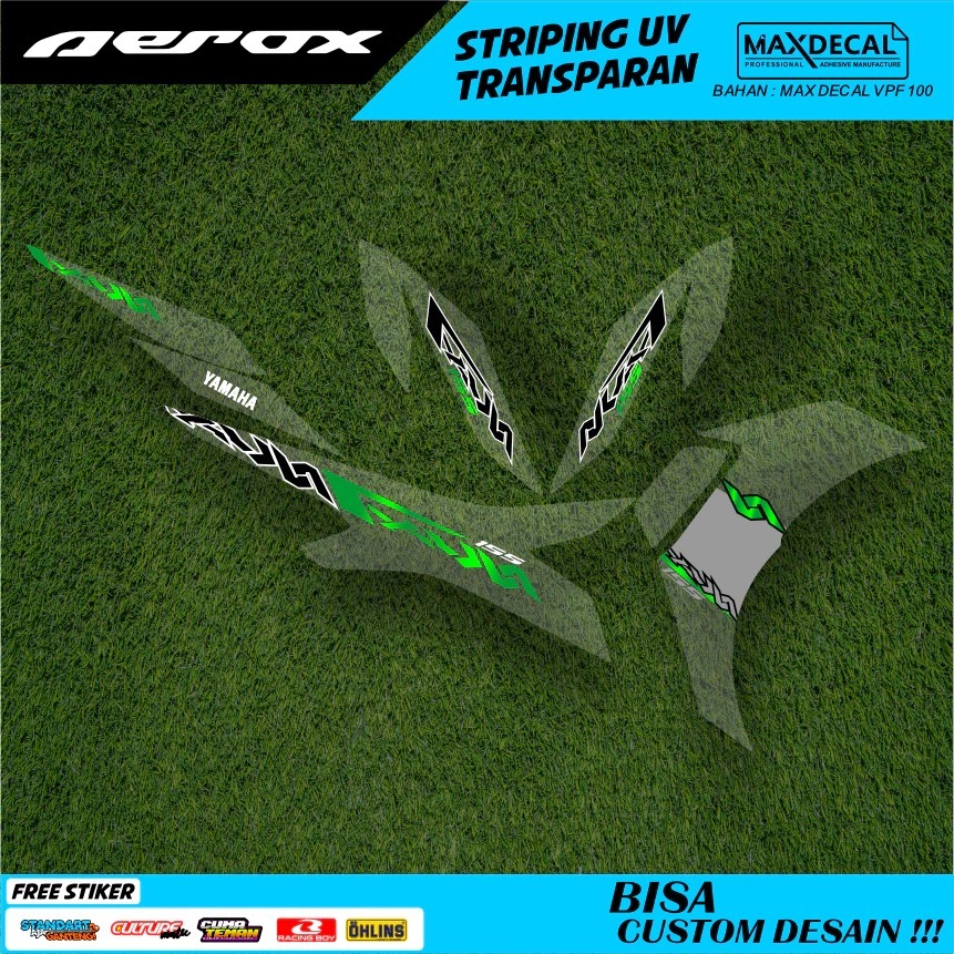 Jual {READY] Stiker Striping Transparan Aerox 155 New 2020-2024 Racing ...