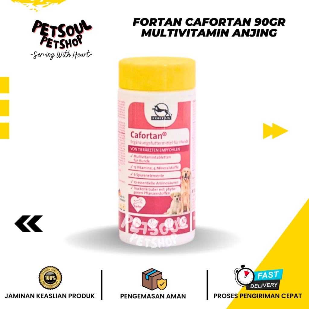 Jual Fortan cafortan 90gr/Multivitamin anjing | Shopee Indonesia