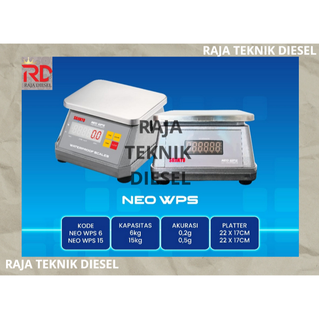 Jual Timbangan Digital Waterproof Counting Sojikyo NEO WPS 6kg,15kg | Shopee Indonesia
