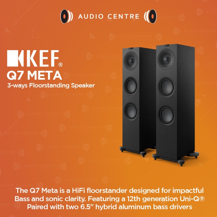 Jual KEF Q7 Meta 3-ways Floorstanding Passive Speaker - Black | Shopee Indonesia