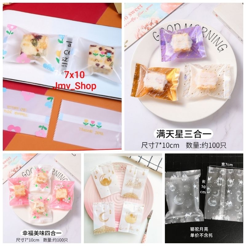 Jual Plastik Mochi/Plastik Cookies/Plastik Permen 100pcs/Plastik Sealer ...
