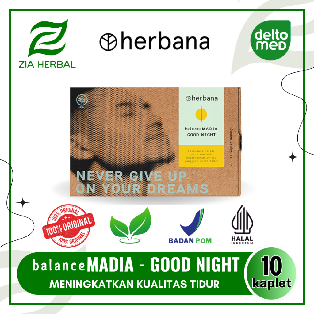 Jual HERBANA BALANCE MADIA GOOD NIGHT BOX 10 KAPLET | Shopee Indonesia