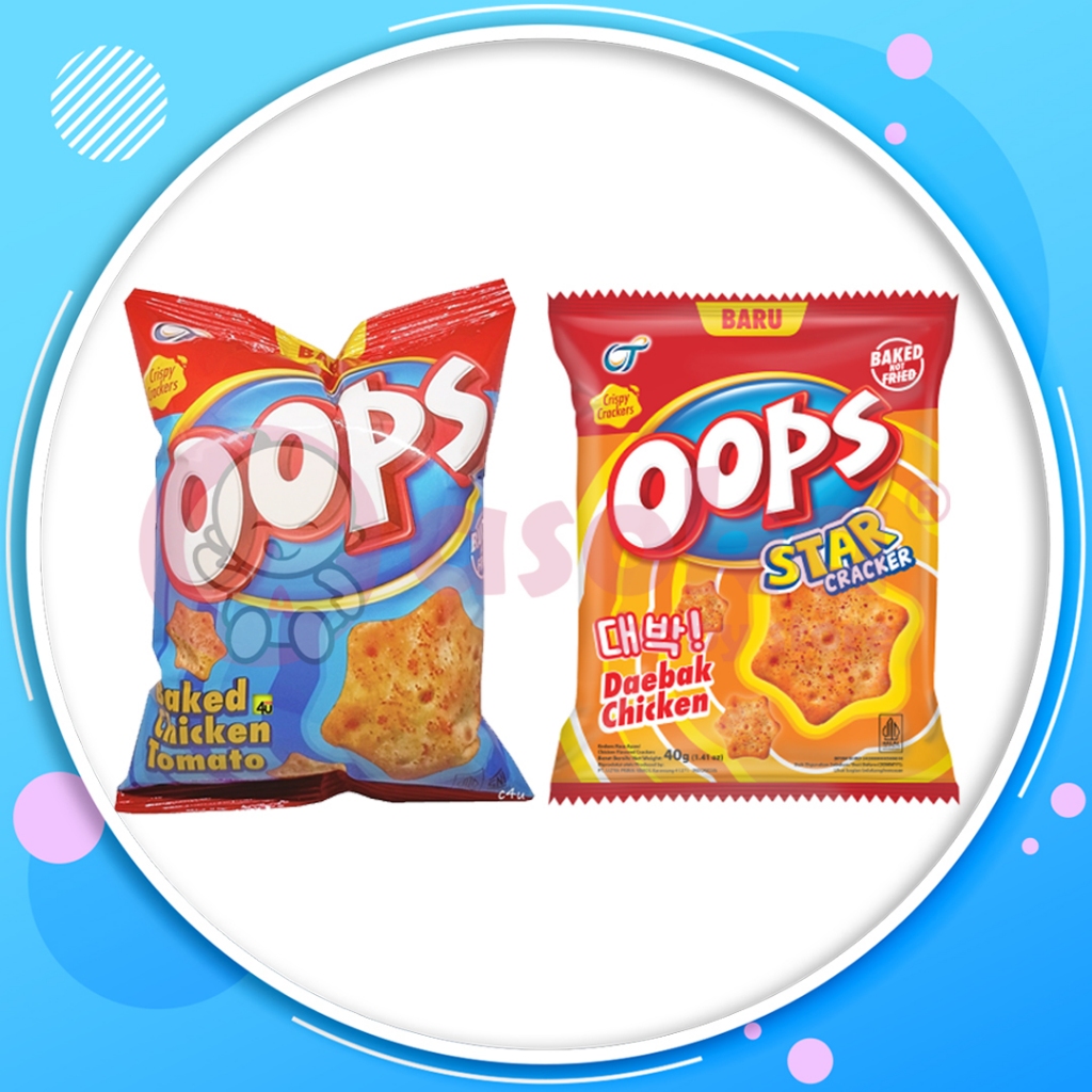 Jual OOPS Rasa Baked Chicken Tomato & Chicken Daebak 40gr - Snack ...