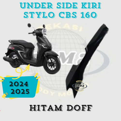 Jual Cover Under Side Sirip Bawah KIRI Stylo 160 K3V 2024 2025 Hitam ...