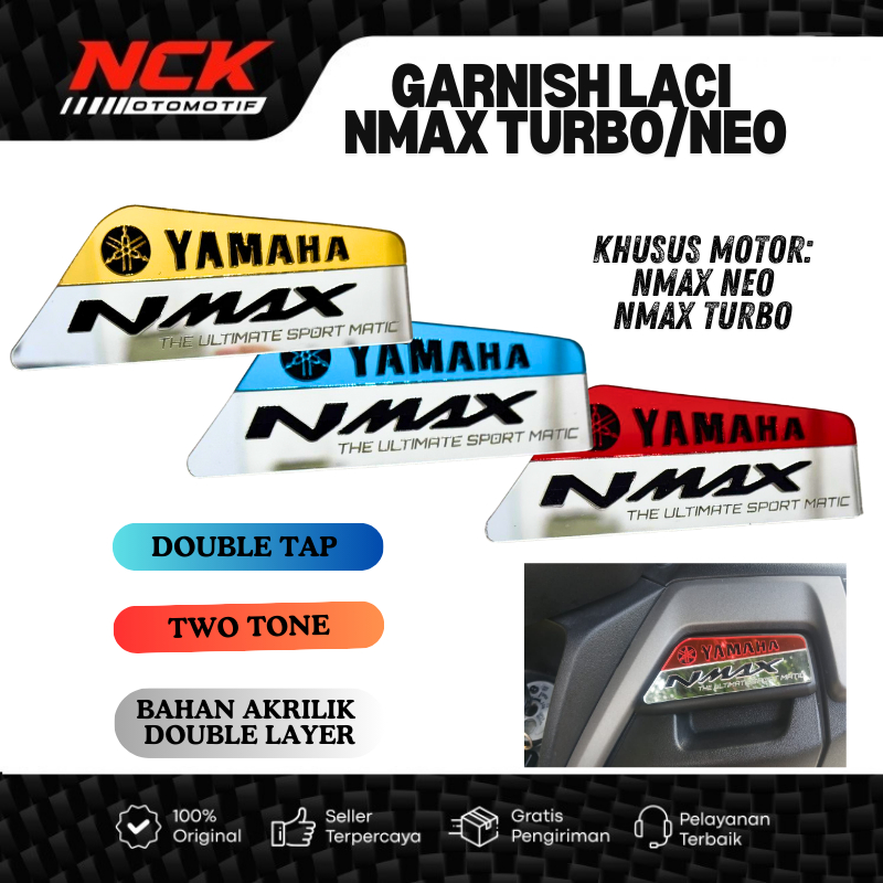 Jual EMBLEM LACI YAMAHA NMAX TURBO/NEO GARNISH AKRILIK TUTUP LACI NMAX ...
