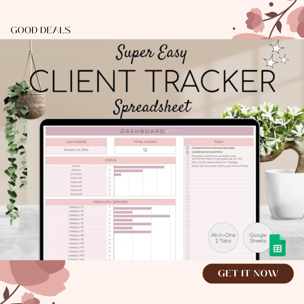 Jual 012. SPECIAL DEALS Client Tracker GSheet - Client List UMKM ...