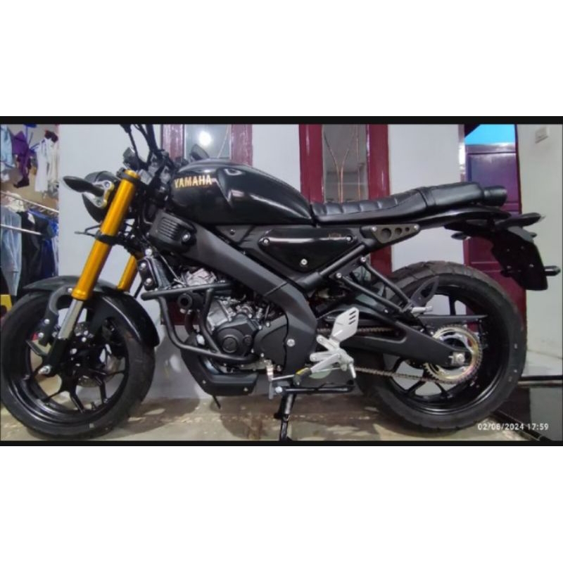 Jual Crashbar yamaha XSR 155 engine guard XSR jalu slider | Shopee ...