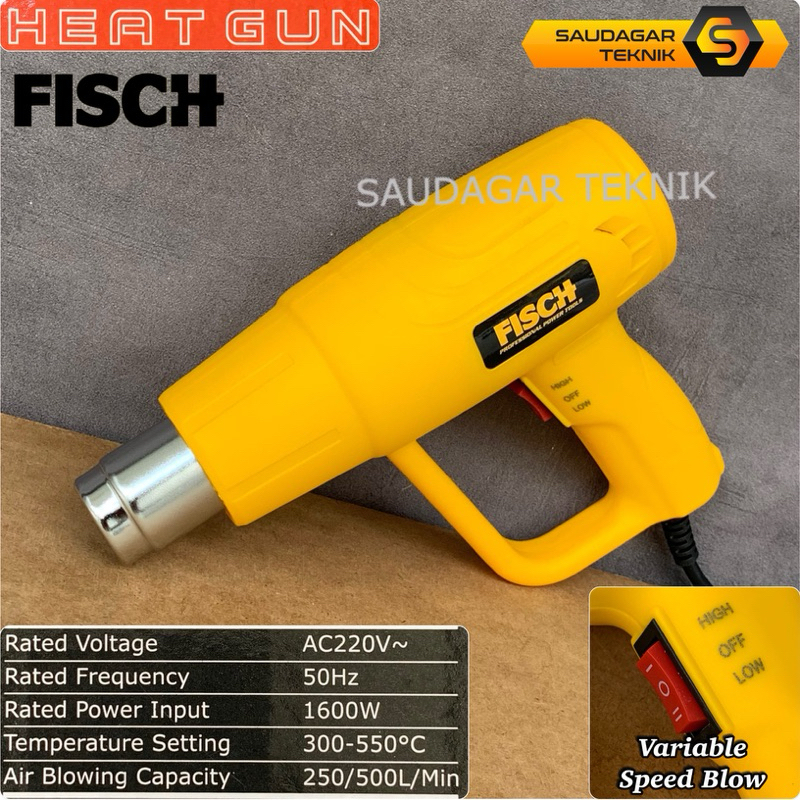 Jual Hot Gun Fisch Mesin Pemanas Blower Heat Gun Pemasangan Kaca Film ...
