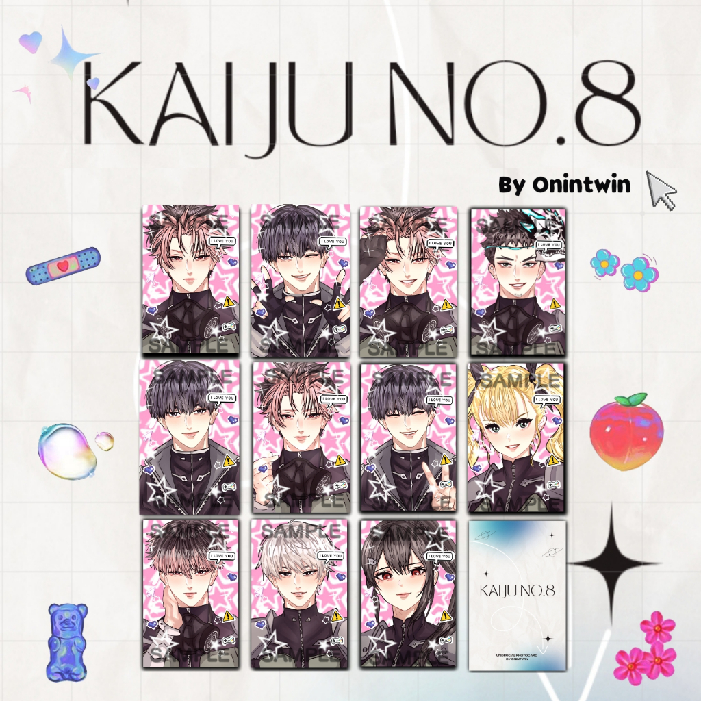 Jual Photocard Kaiju no.8 by onintwin / keychain kaiju number 8 / Anime ...