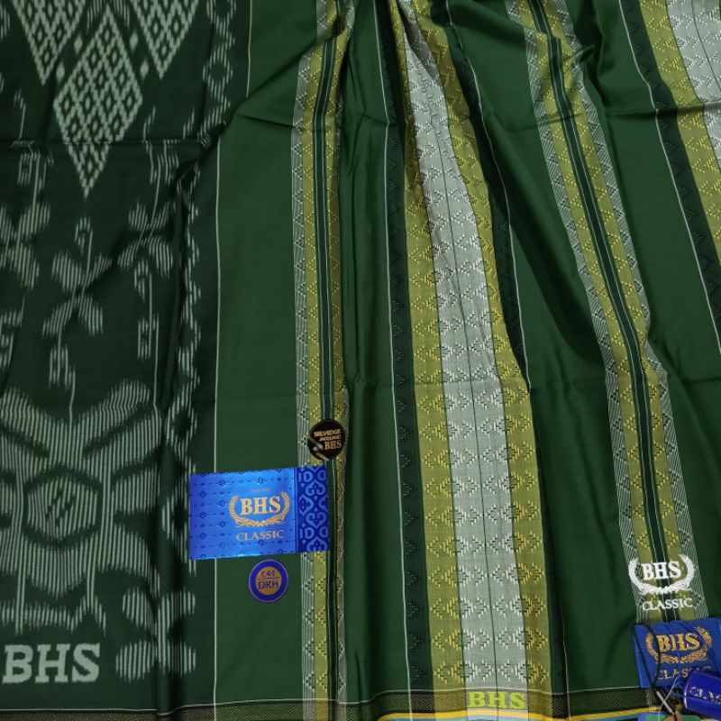Jual SARUNG BHS CLASSIC GOLD C44 DKH 11 HIJAU SELVEDGE JACQUARD DOBBY ...