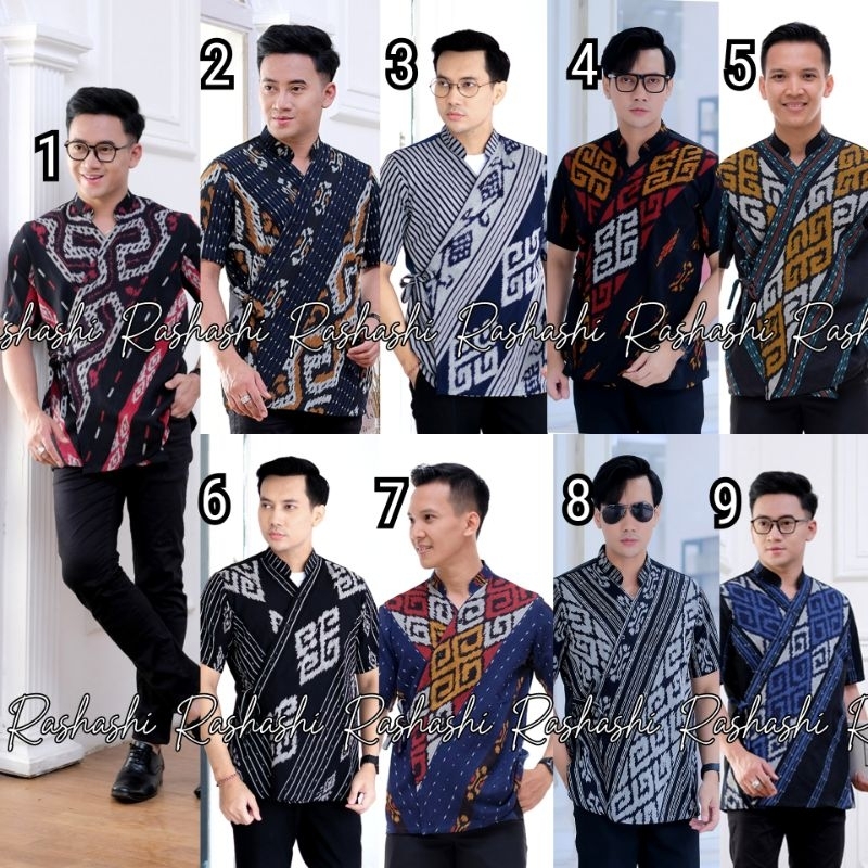 Jual HINATA Baju tenun pria casual outfit cowok baju lebaran pria keren ...