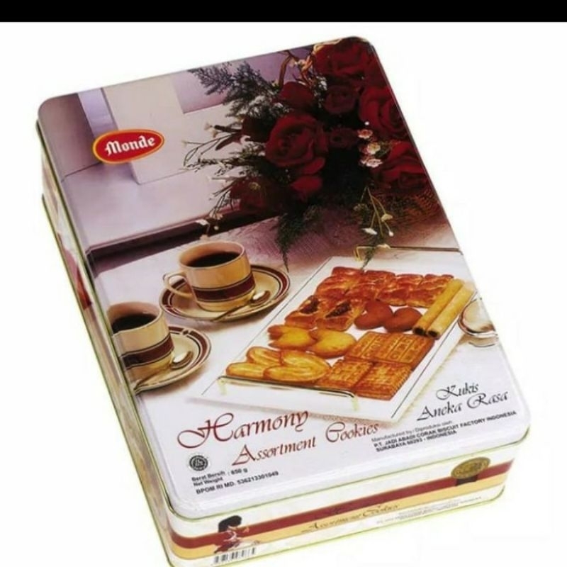 Jual Monde Harmony 850 gram/Monde putih kaleng/Hampers lebaran/Kue ...