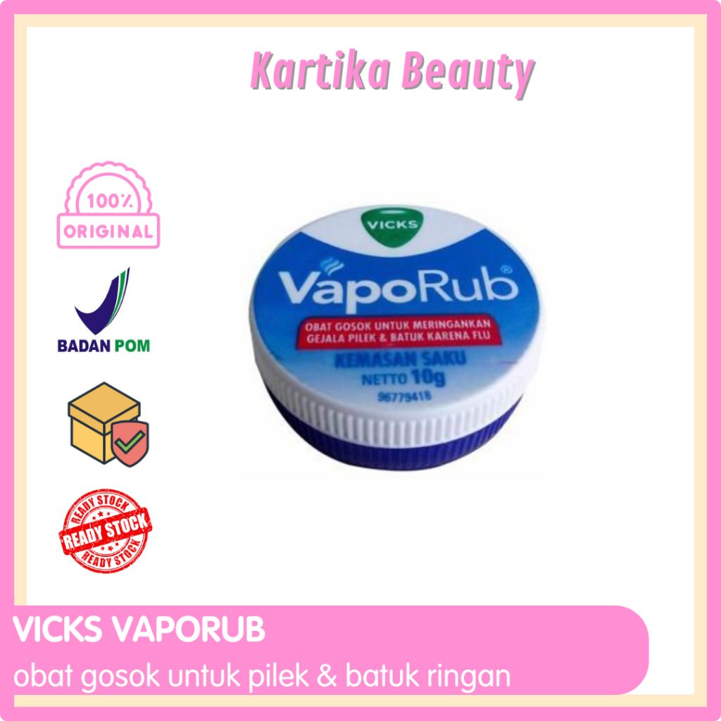 Jual VICKS VAPORUB OBAT GOSOK UNTUK MERINGANKAN GEJALA PILEK BATUK ...