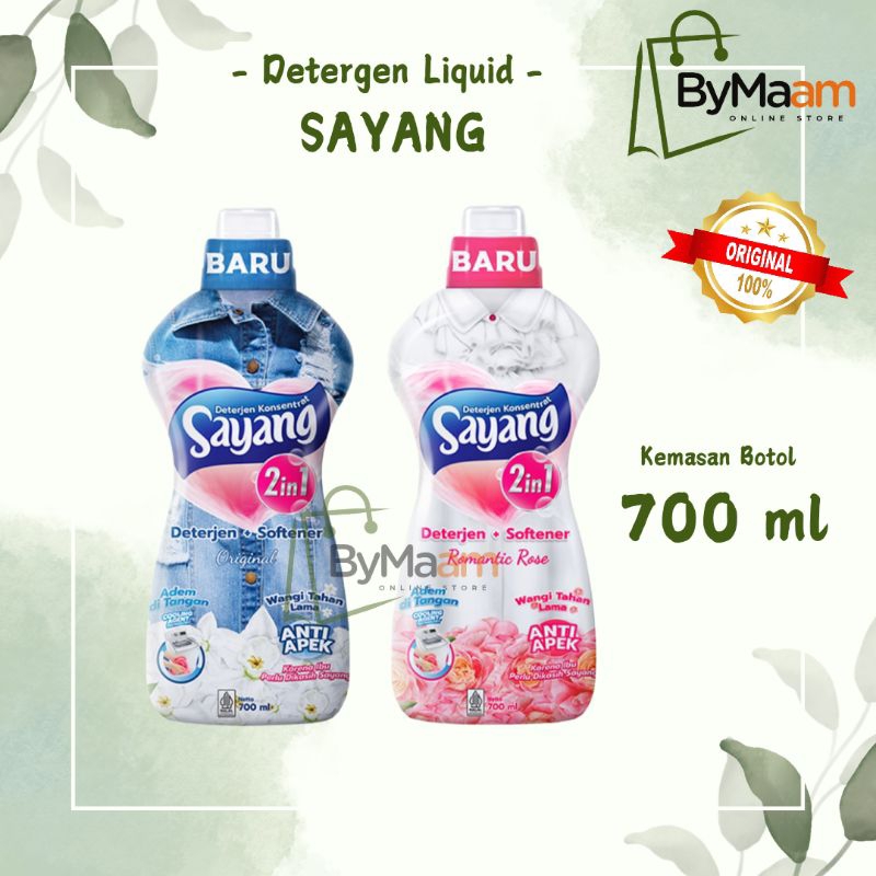 Jual SAYANG Detergen Liquid 700 ml Original, Rose | Deterjen Cair ...