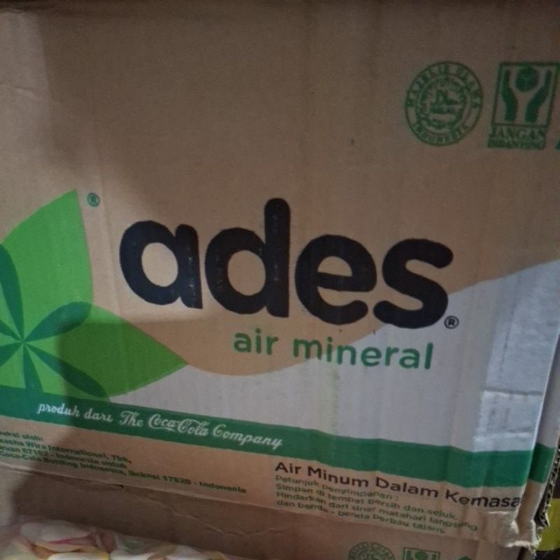 Jual Ades Air Mineral 1 Kardus 600ml X 24 Botol | Shopee Indonesia