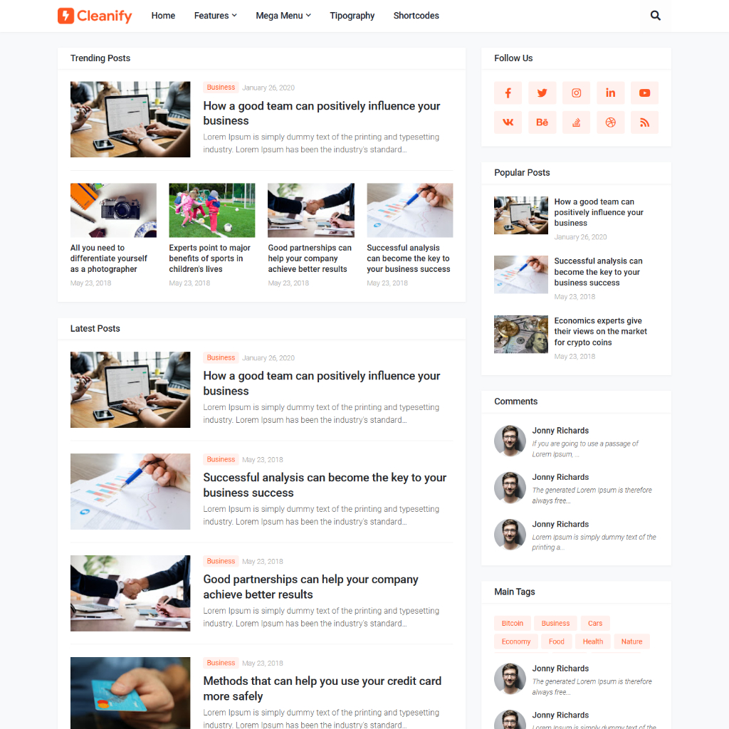 Jual Cleanify - Responsive Blogger Template | Shopee Indonesia