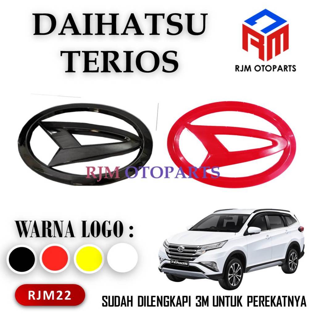 Jual EMBLEM MOBIL LOGO DAIHATSU TERIOS DEPAN BELAKANG - RJM22 | Shopee ...