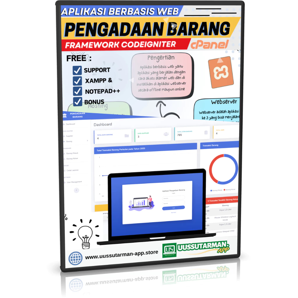 Jual Aplikasi pengadaan barang berbasis web menggunakan framework codeigniter 3 | Shopee Indonesia