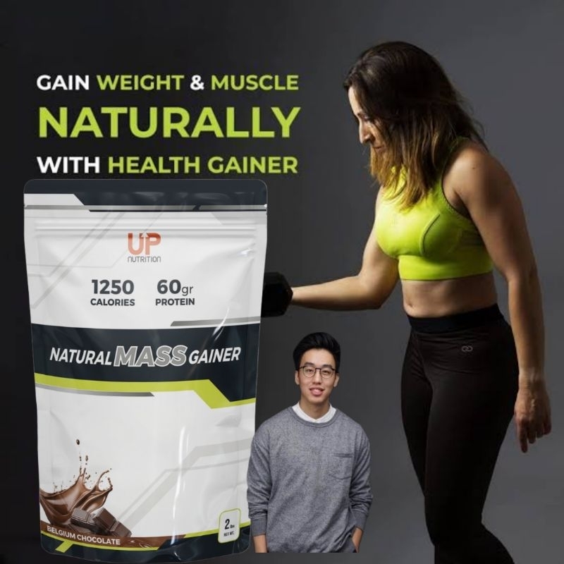 Jual UP Nutrition Natural Mass Gainer 4 LBS 1800 Gram Hard Mass Gainer ...
