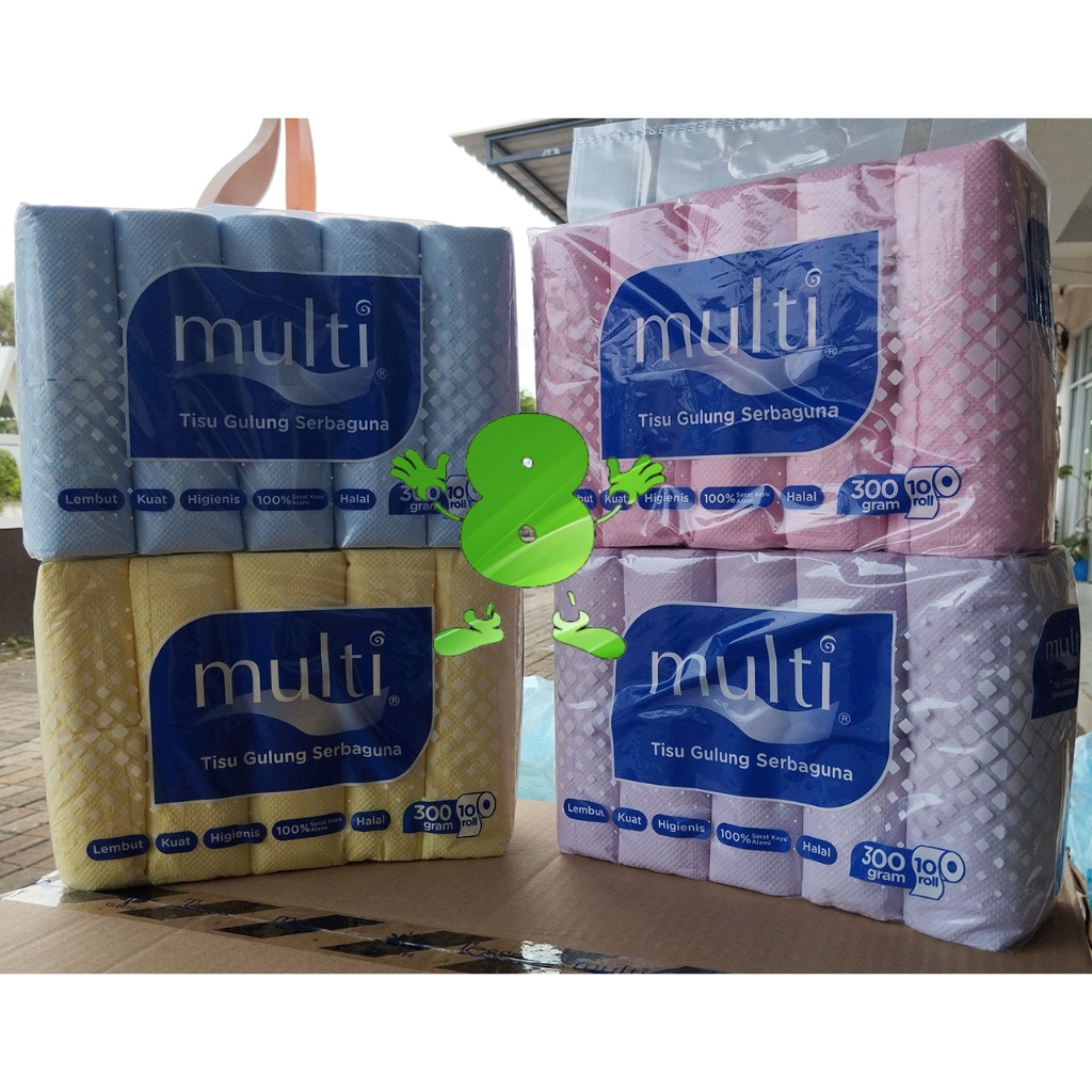 Jual Tissue Multi Tisu Gulung Coreless Serbaguna 10 roll 300 gr Tissue ...
